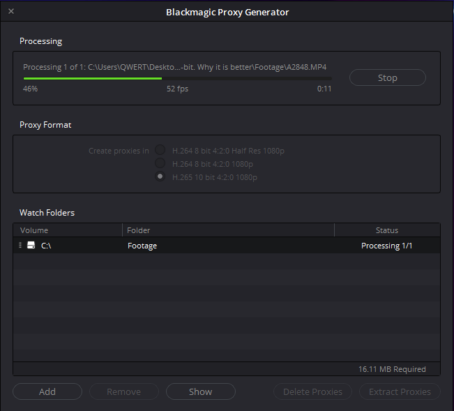 Blackmagic Proxy Generator: How To Create 10 Bit Proxies | Blog Bride ...