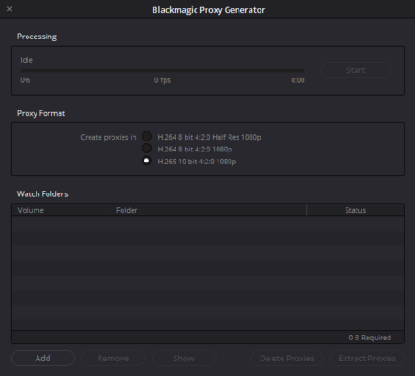 Blackmagic Proxy Generator: How To Create 10 Bit Proxies | Blog Bride ...