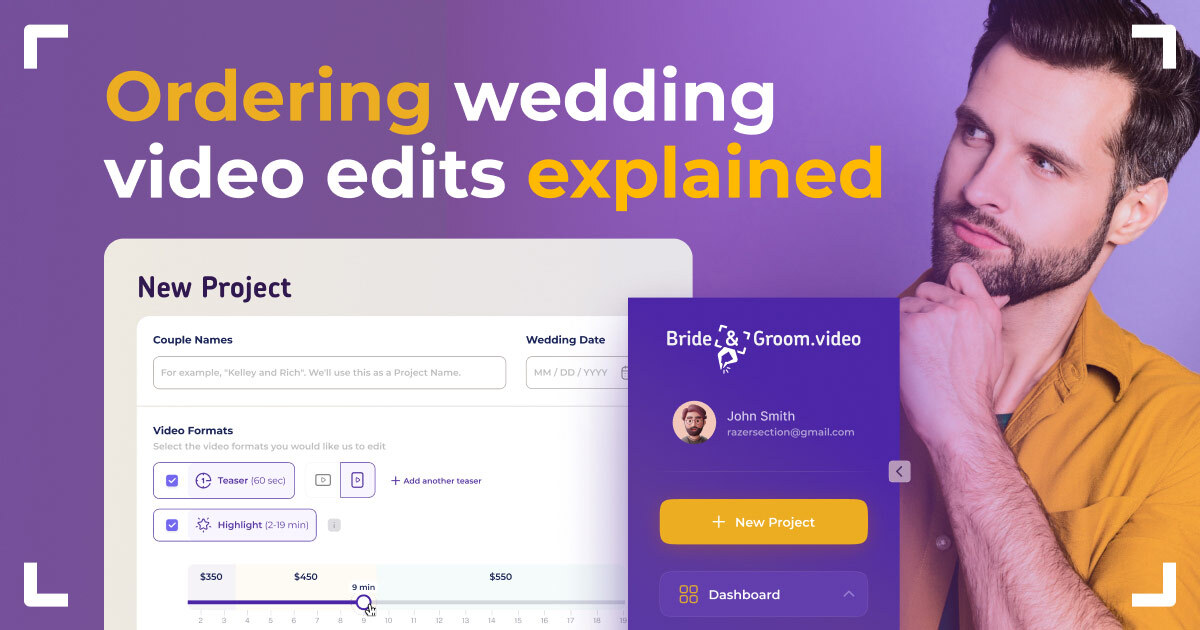 Guide to Navigating the Wedding Videography Order Form: Basic Terms ...